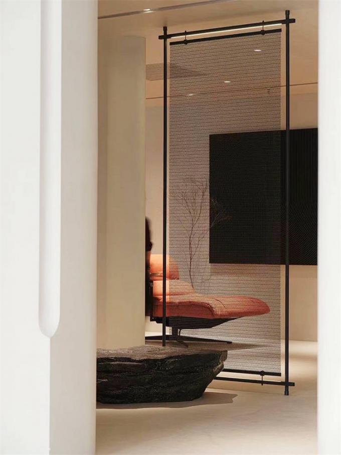 Aluminum Metal Wire Mesh Room Divider Partitions OEM