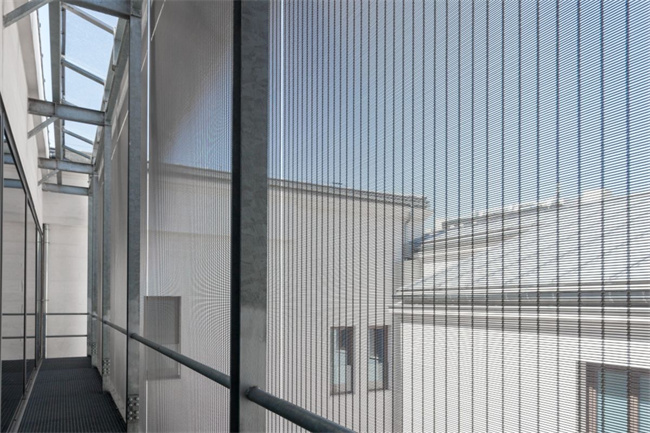 Crimped Weaving Architectural Expanded Metal Mesh Wire Interior Cladding