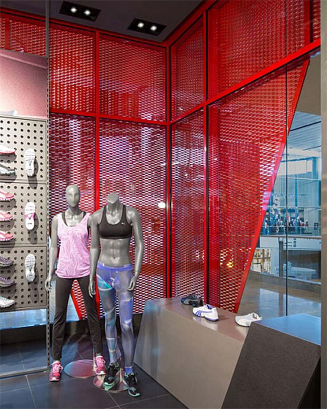 Barriers Architectural Expanded Metal Mesh Wire Flattened Style