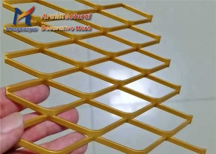 Partitions Aluminum Expanded Mesh 1.0mm 0.5m Diamond Shape Wire Mesh