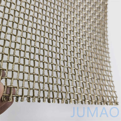 Champagne Golden 304 Architectural Mesh Facade Exterior Metal Wire Cladding