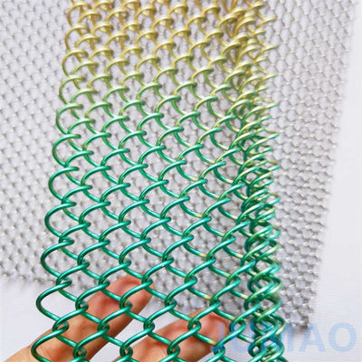 2.0mm Seamlessly Woven Metal Mesh Curtain Texture For Elegant Decoration